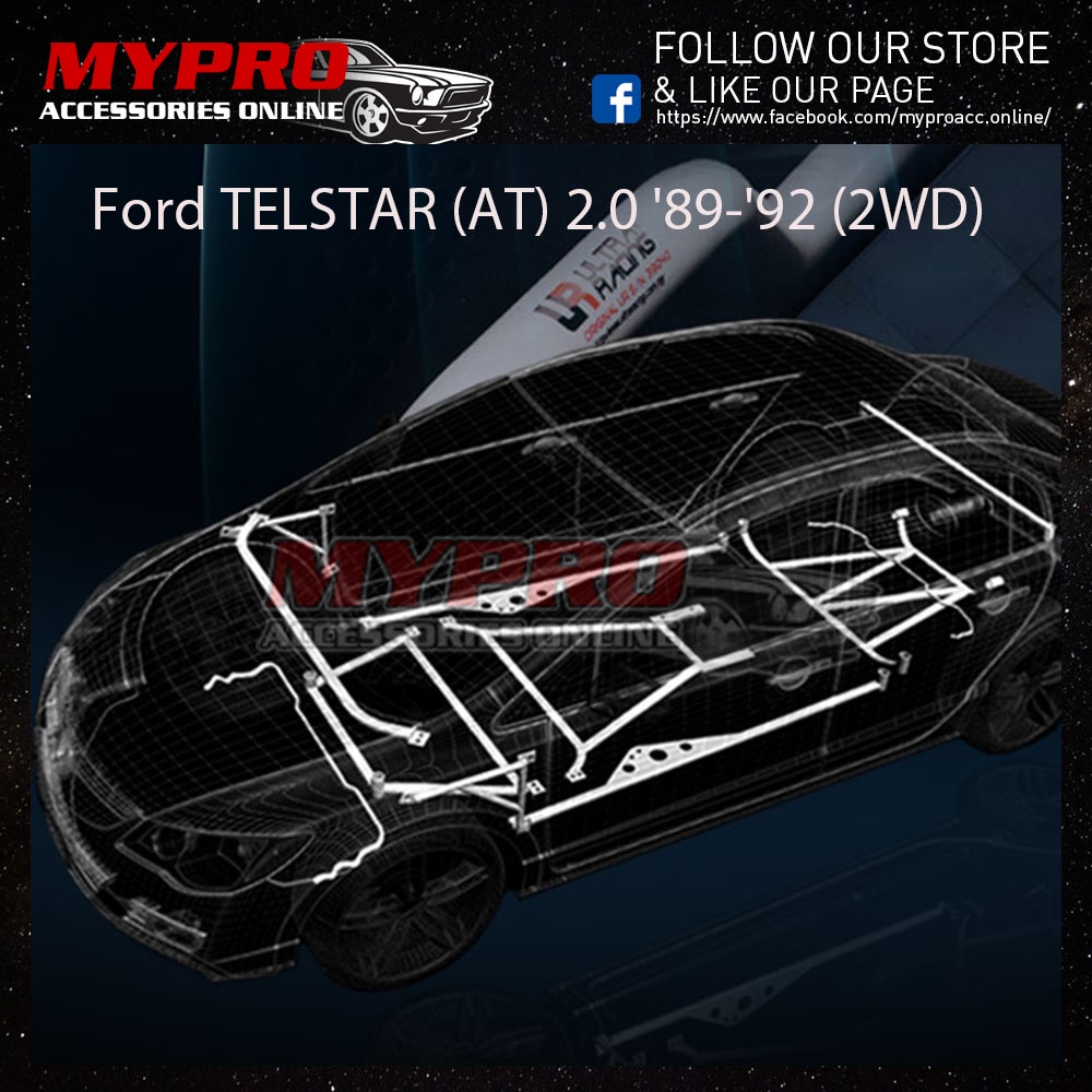 Ford TELSTAR (AT) 2.0 '89-'92 (2WD) 100%Original Ultra Racing Bar (FULL ...