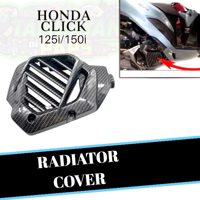 HONDA CLICK 125i/150i V2 GAME CHANGER RADIATOR COVER CARBON FOR CLICK ...