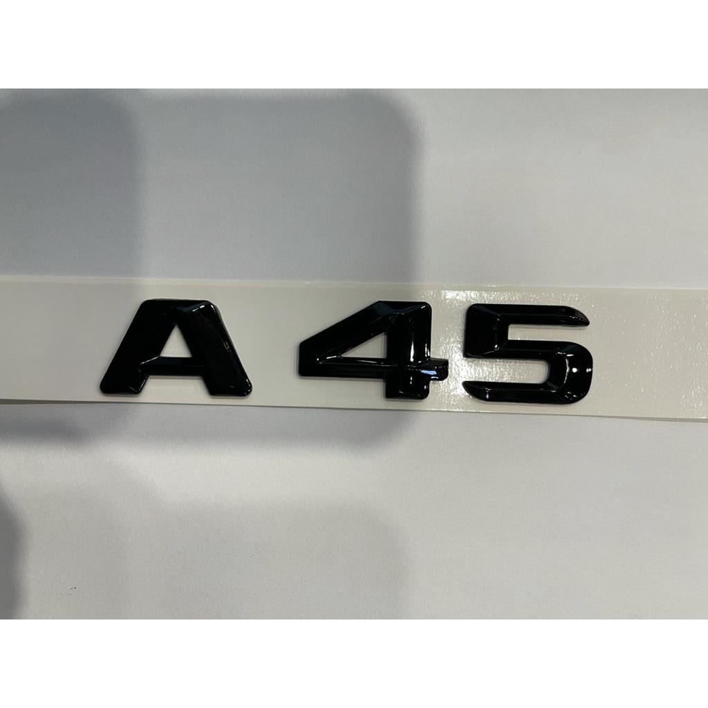 Mercedes Benz A45 Emblem Logo Gloss Black | Shopee Malaysia