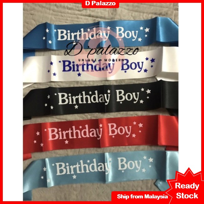 Birthday Boy Sash For Party Event Happy Birthday Party Decoration ...