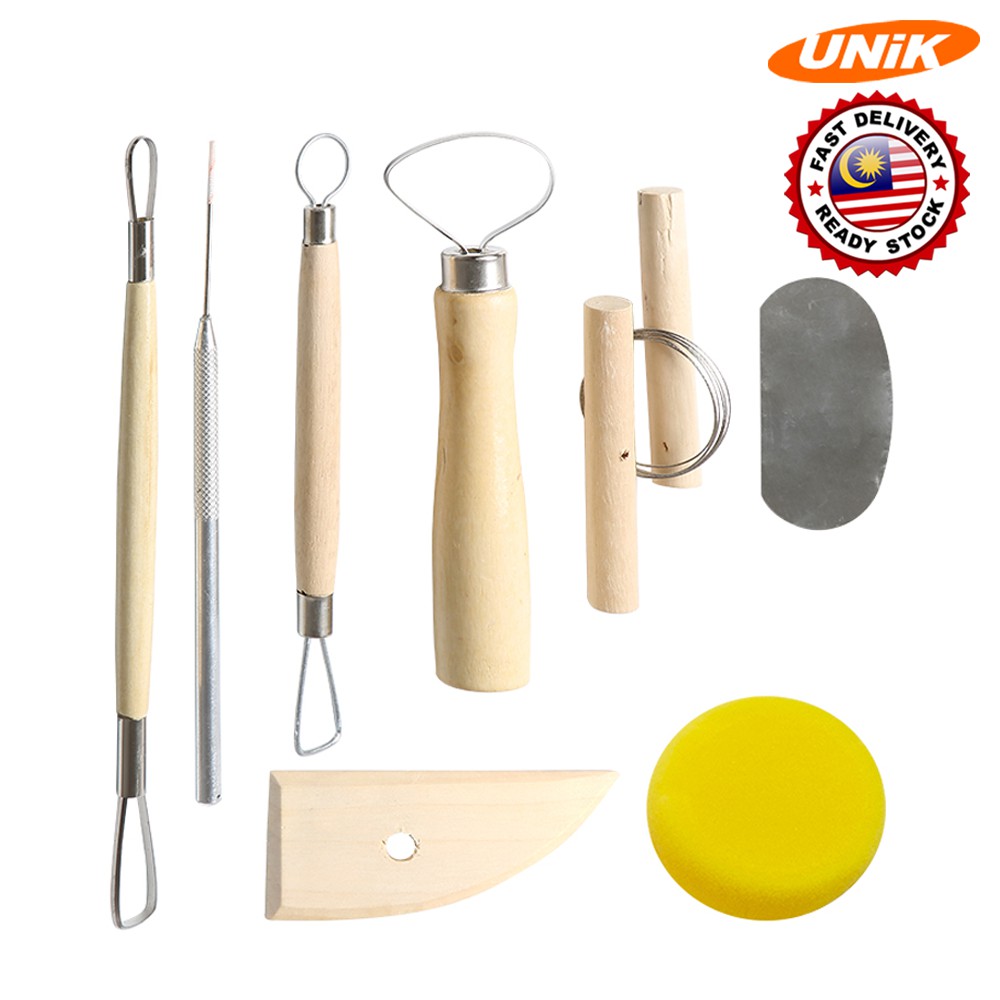 [UNIK] 5pcs / 8pcs Pottery Tool Kit, Sculpting Modeling Tools, Clay Wax ...