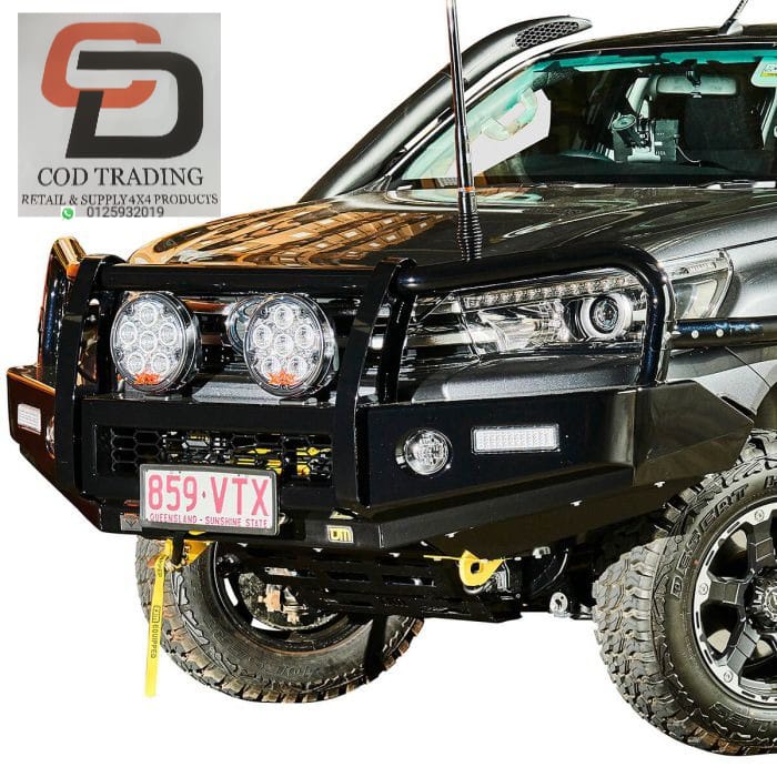 TJM OUTBACK BULL BAR BLACK STEEL T13 - TOYOTA HILUX REVO | Shopee Malaysia