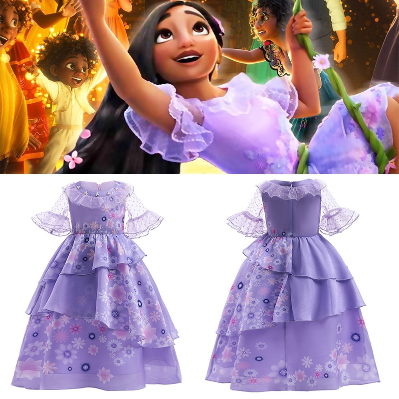 Isabela's Iconic Dress A Beautiful Lilac And Pink Frilled Gown For ...