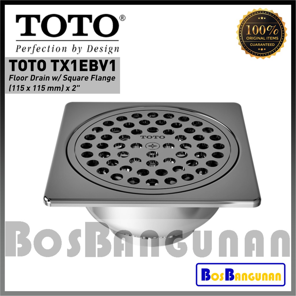 Floor Drain TOTO TX1EBV1 / Bathroom Drain Filter TOTO TX 1 EBV1 / Floor Drain Box TOTO / Floor ...