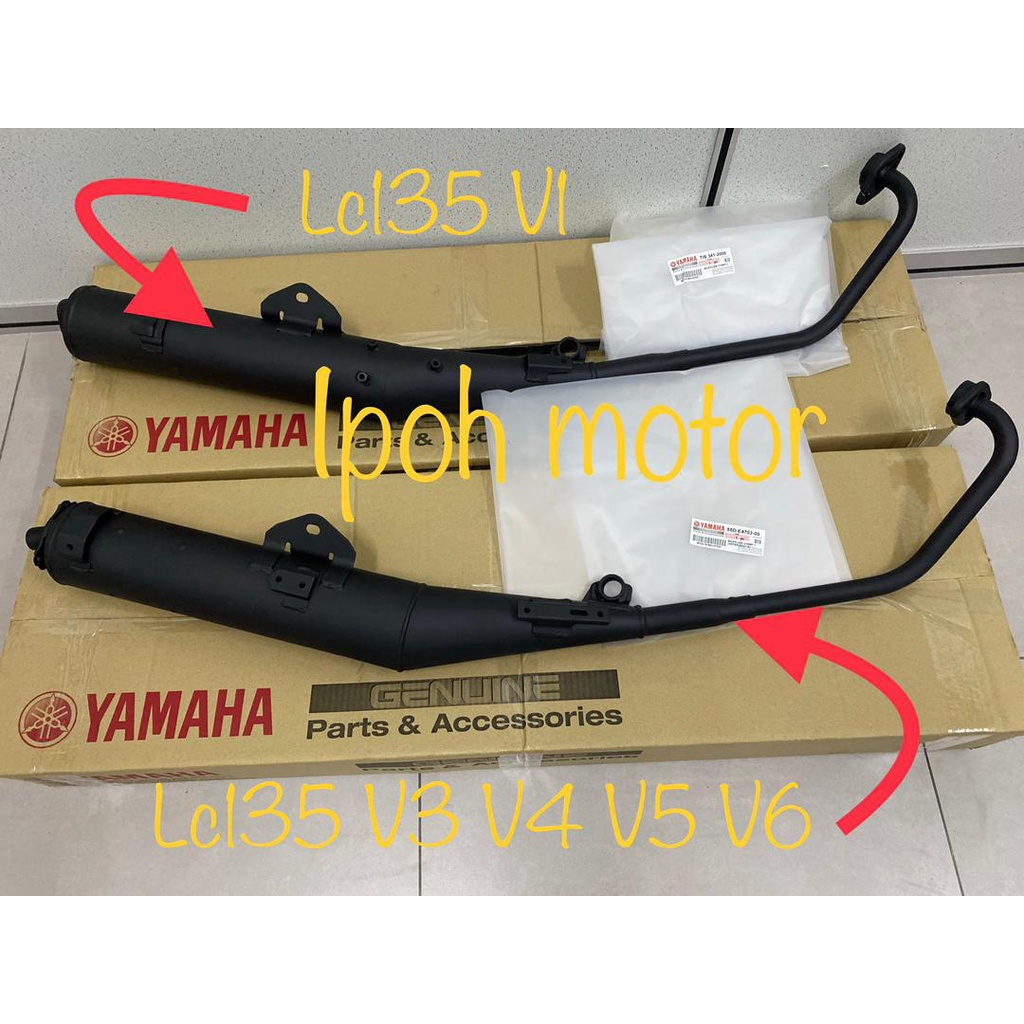 YAMAHA Exhaust Original LC135 55C 55D LC135 V1 V2 V3 V4 V5 V6 V7 MUFFLER 100% Original Yamaha ...
