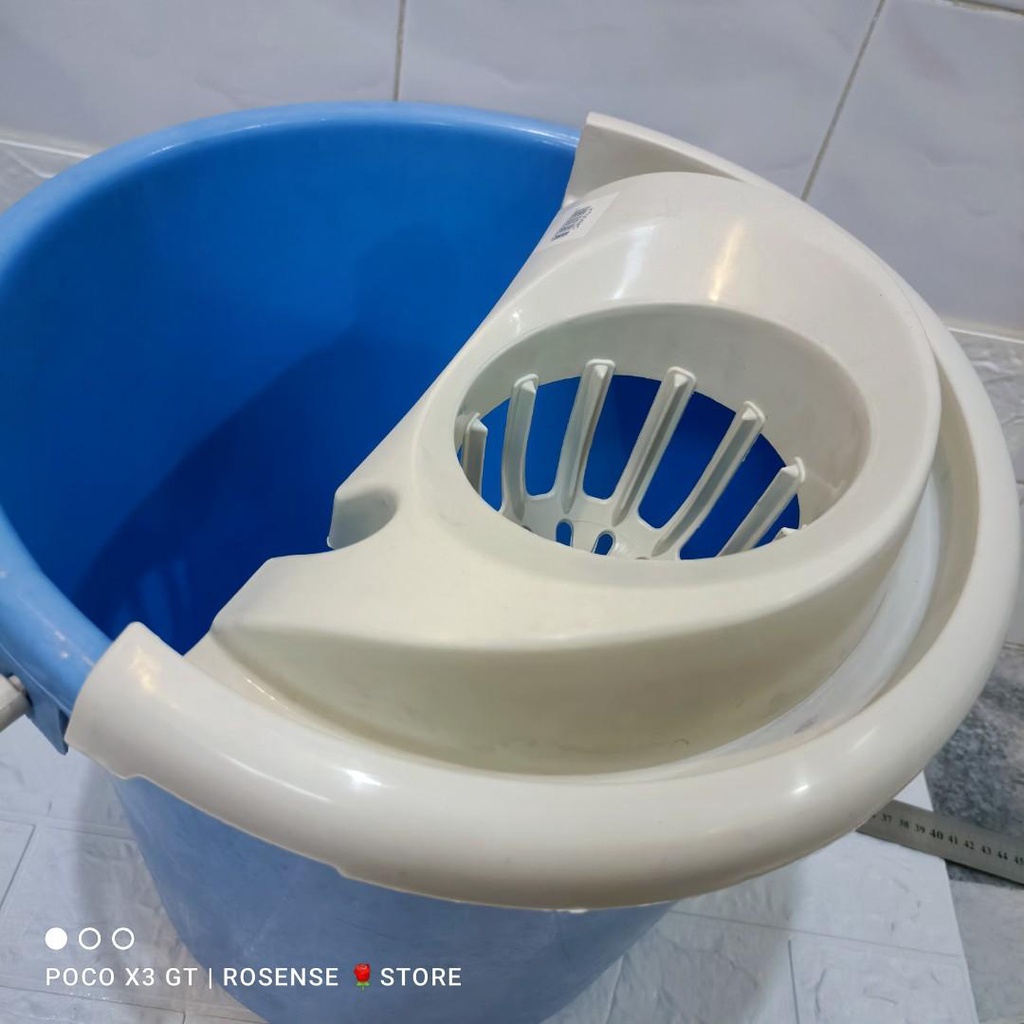 30cm Width 17cm Depth White Home Mop Squeezer Grease Pail Fit to 30cm ...