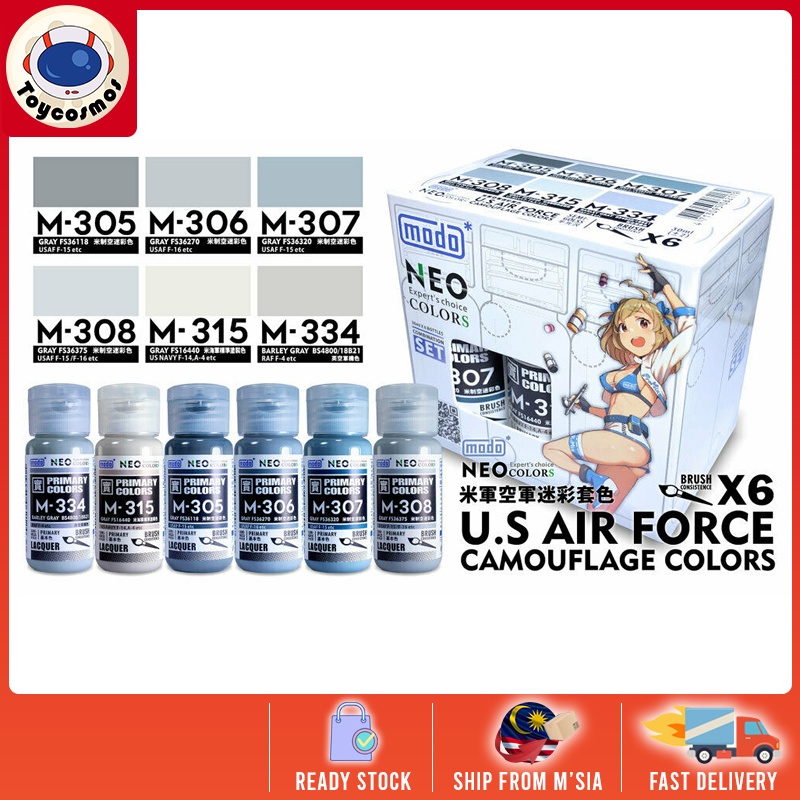 MODO Neo U.S Air Force Camourlage Colors Combo Set (6 in 1) | Shopee ...