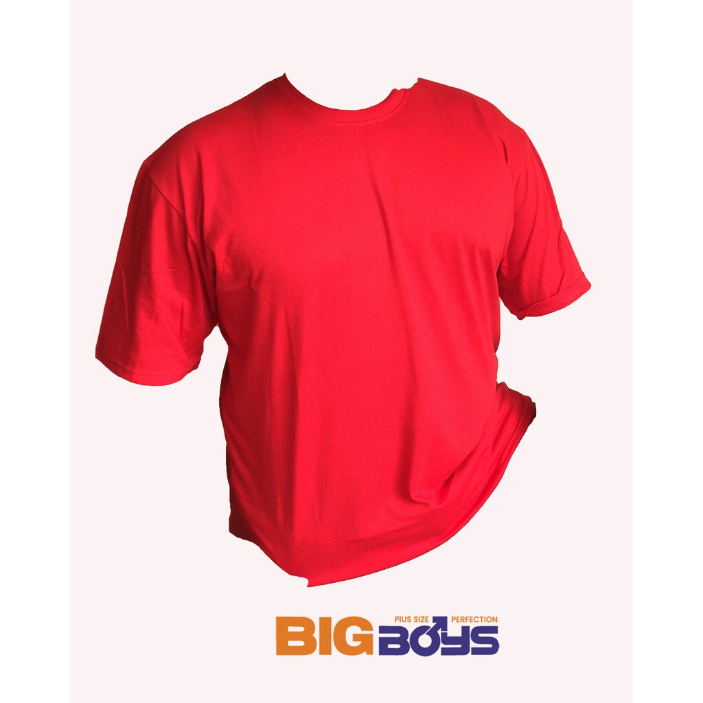 T-SHIRT PLUS SIZE | SAIZ BESAR | ROUND NECK | RED TRE-3 [3XL-9XL] | COTTON T-SHIRT | Shopee Malaysia