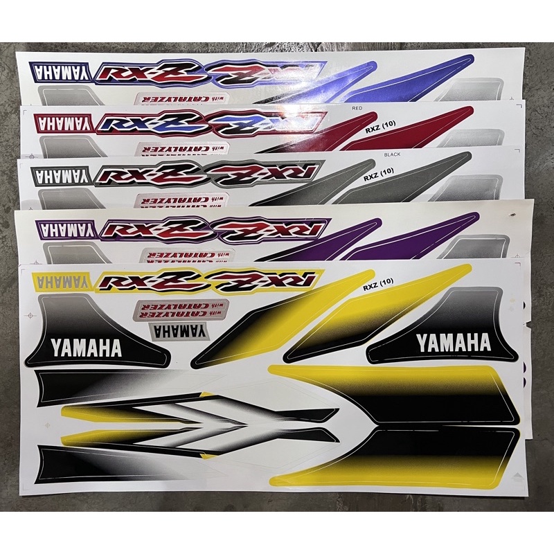 YAMAHA RXZ RXZ NEW RXZ CATALYZER BODY STRIPE (10) RXZ RXZ NEW RXZ CATA ...