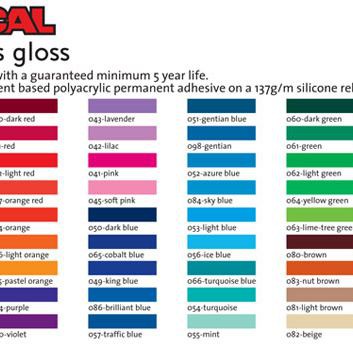 ORACAL 651 Vinyl Sticker / Cutting Sticker / Outdoor Sticker / Car ...