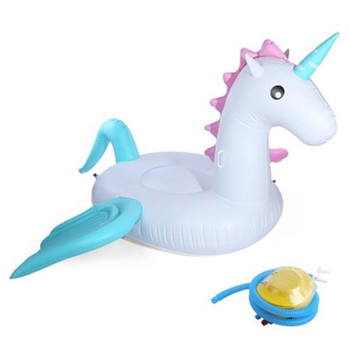 INFLATABLE GIANT PEGASUS FLOATING RIDEABLE SWIMMING POOL TOY FLOAT ...