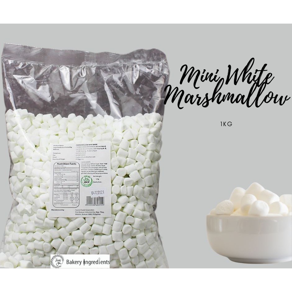 Marshmallow Mini White 1kg Halal | Shopee Malaysia