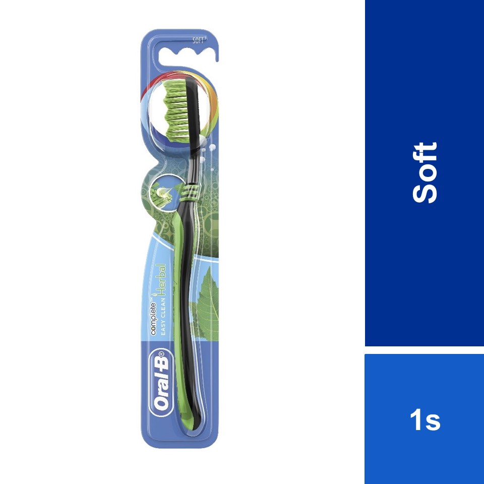 Oral-B Complete Easy Clean Soft Herbal Manual Toothbrush (1's) | Shopee ...