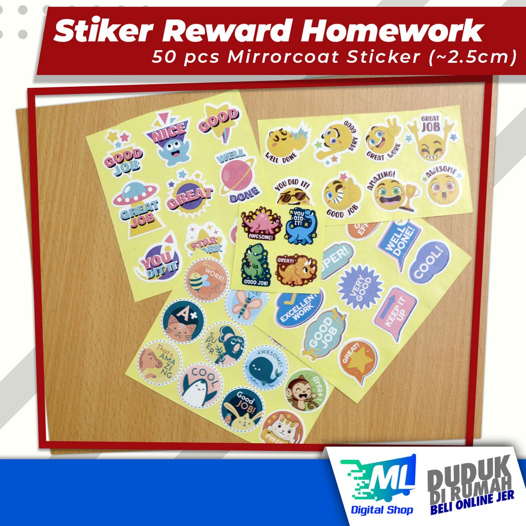 [50pcs] Reward Sticker for School Homework | Shopee Malaysia