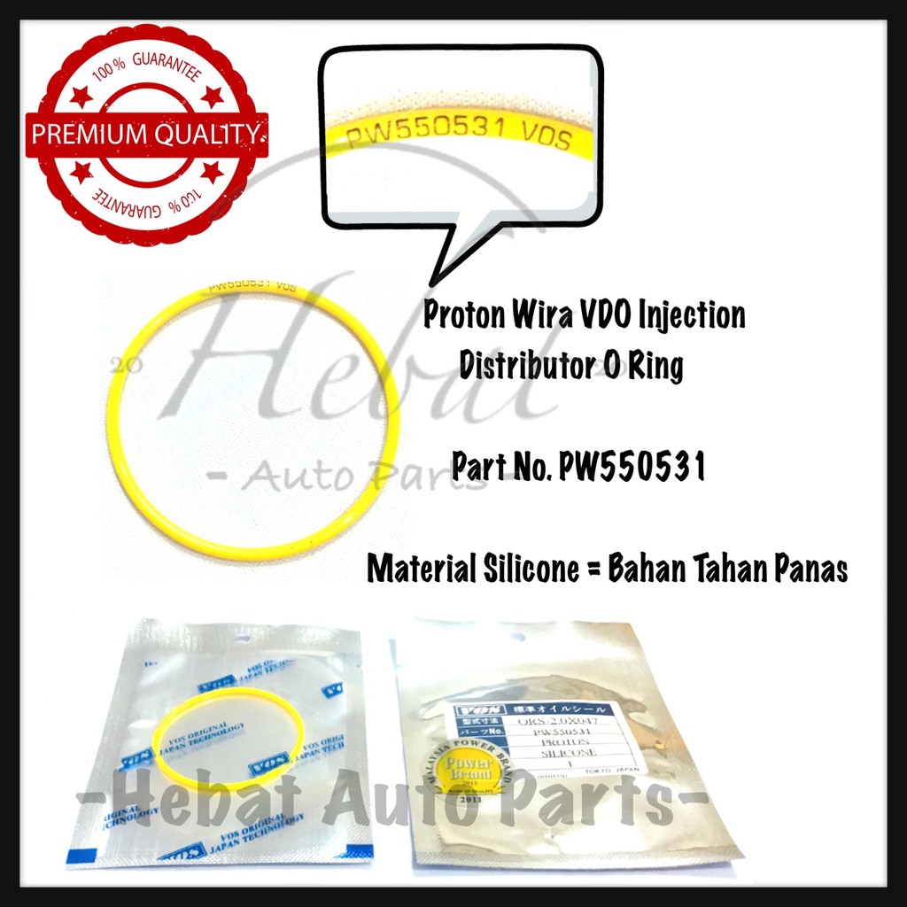Proton Wira VDO Injection Distributor O Ring ( Silicone ) PW550531 ...