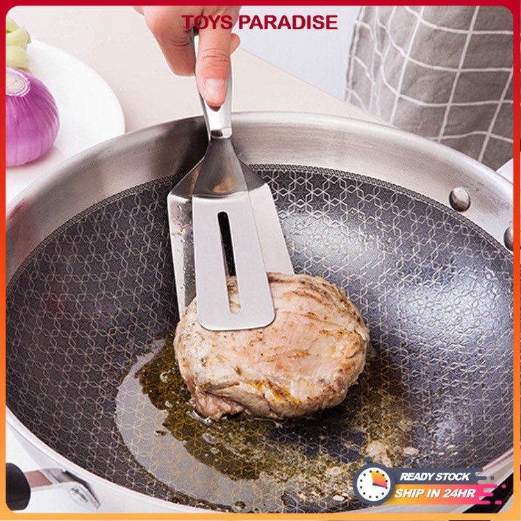 [MALAYSIA STOCK] Stainless Steel Steak Clamp BBQ Tongs Fried Food Clamp ...