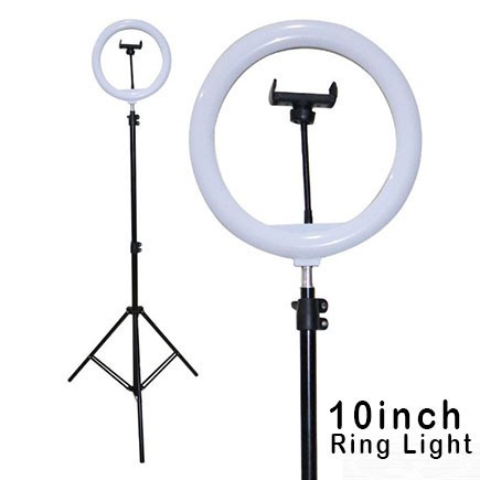 Dimmable Tripod 3110 LED Ring Light Square Floor Pod Self-timer with ...