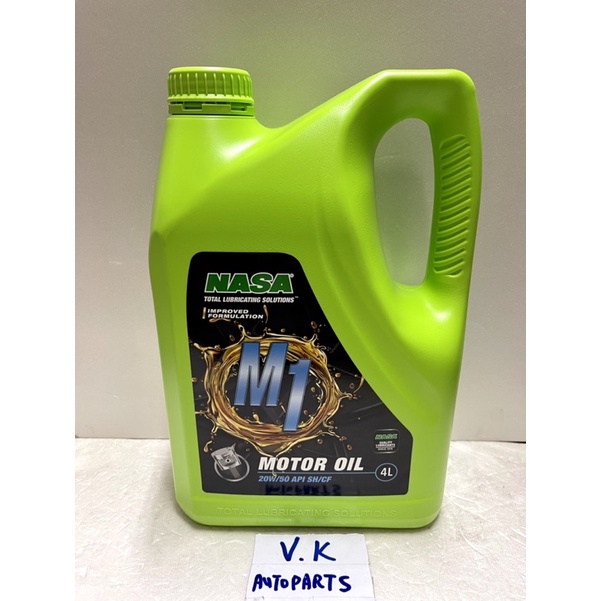 4Liter NASA M1 20W-50W 20W 50W Engine Oil M1 With Proton Saga 12V Wira ...
