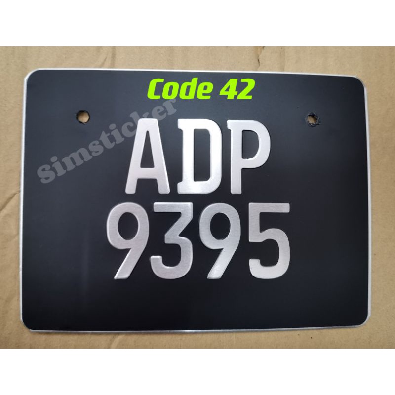 NUMBER PLATE MOTOR KETUK NOMBOR PLATE (ALUMINIUM PRESS) | Shopee Malaysia