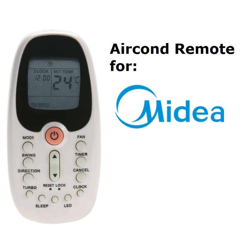Midea Komeco Comfee MEC iport portable Aircond remote control with LED ...