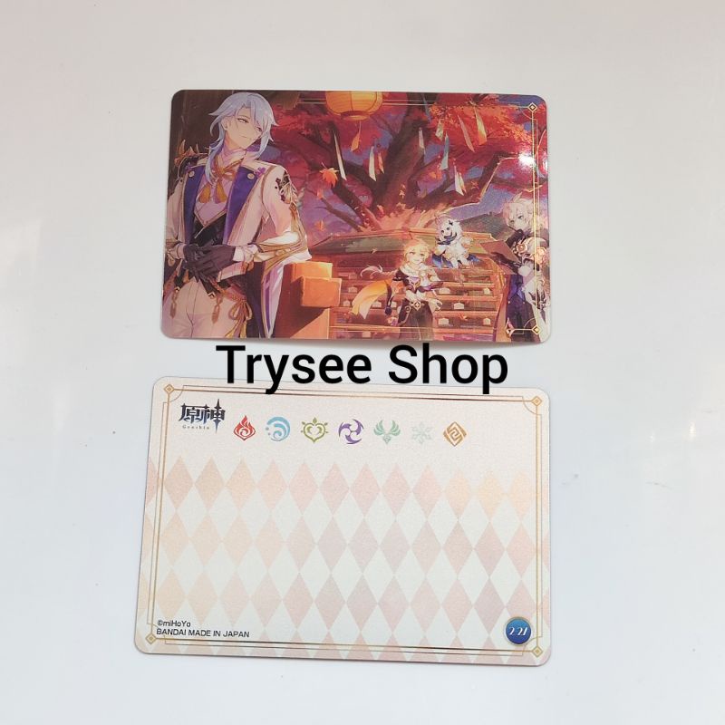 Genshin Impact Metal Card Collection Bandai Namco/Mihoyo Eula Shenhe ...