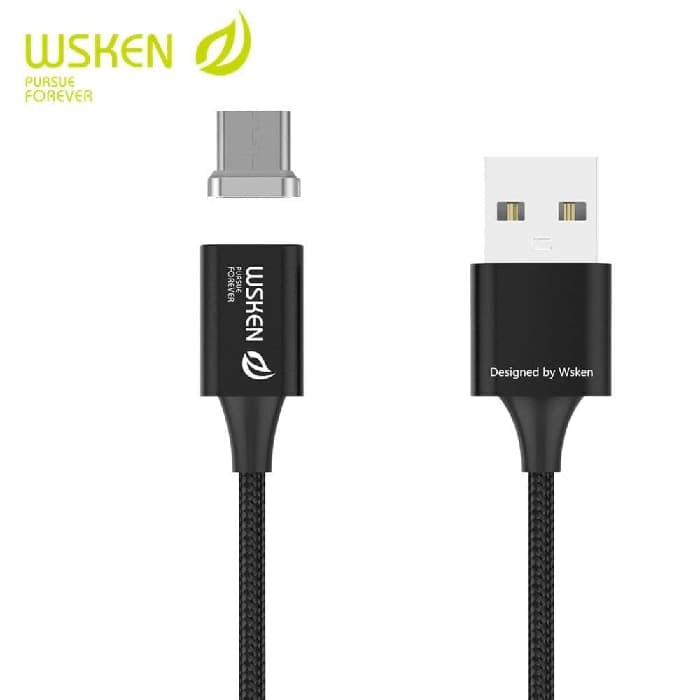 Wsken X-cable LITE magnetic cable for TYPE C smartphone (BLACK) | Shopee Malaysia