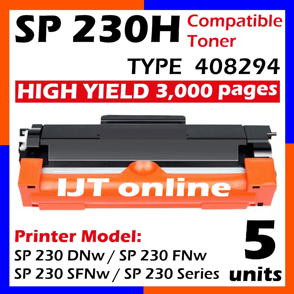 5x Compatible Ricoh SP230 SP230HS SP230H 408294 SP230sfnw SP 230sFNw SP ...