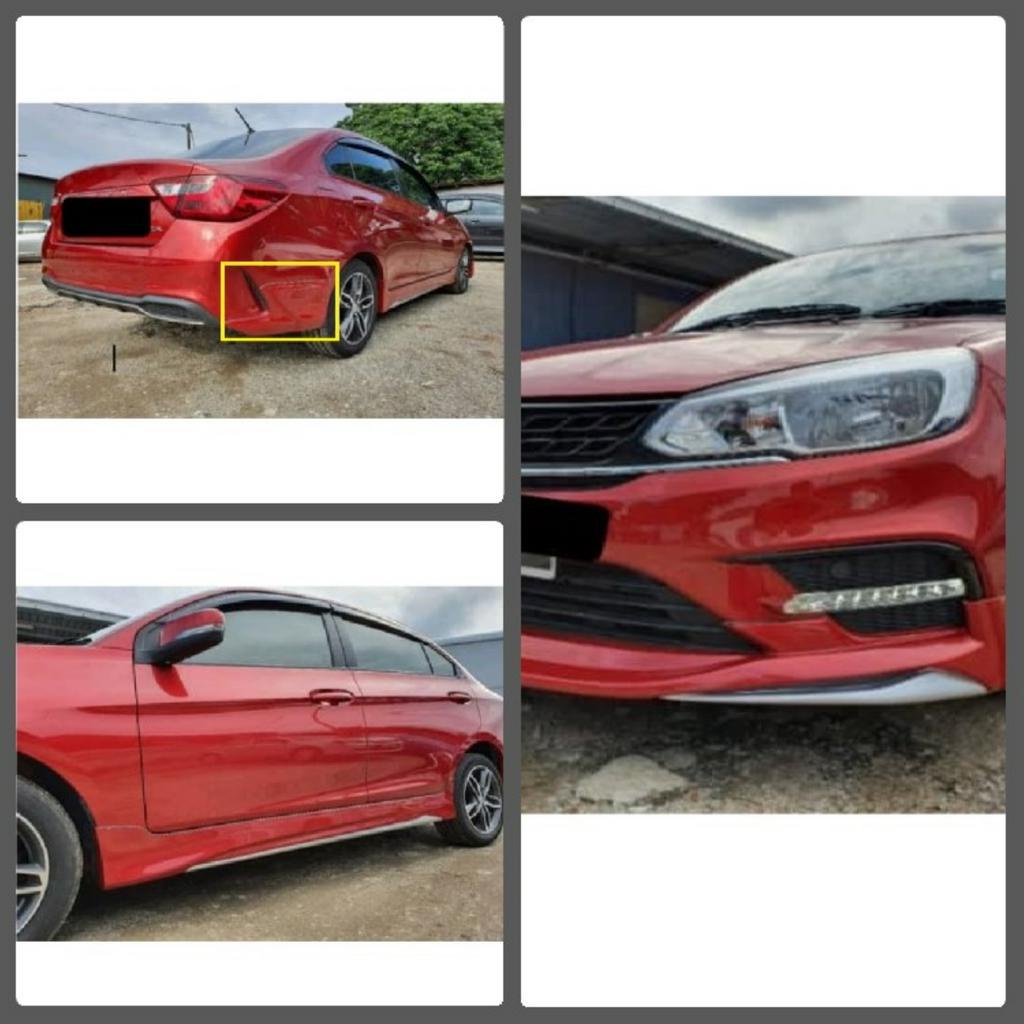 Proton Saga 3rd Generation 2019 VVT Modellista Style Skirting Body Kit ...