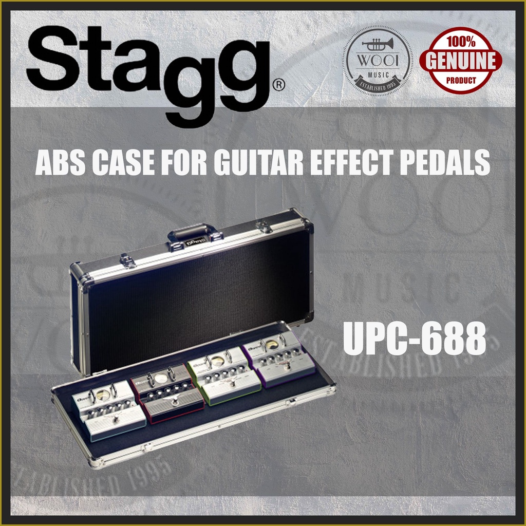Stagg UPC-688 ABS Case for Guitar Effect Pedals / Pedalboard / Pedal ...