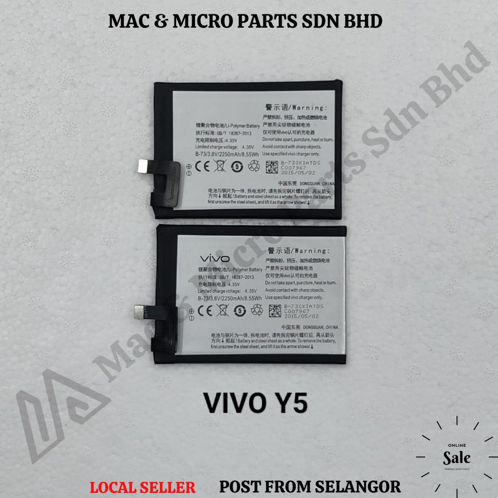 MG BRAND Y5 Battery Model B-73 (2250mAh) | Shopee Malaysia