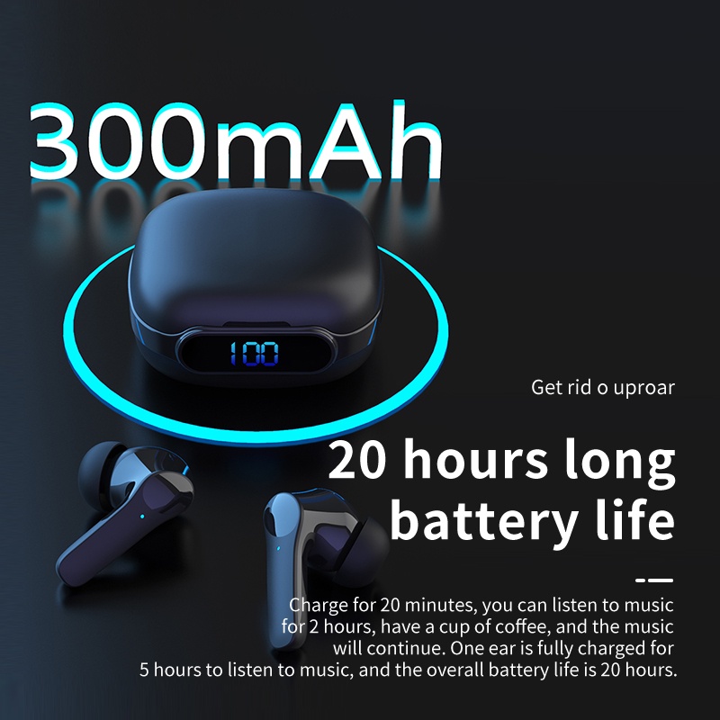 L52x Wireless Bluetooth Earphones TWS 5.0 Stereo Sports Waterproof ...