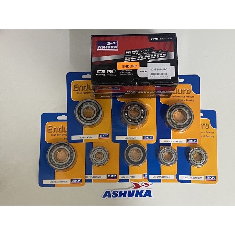 100% original SKF enduro engine bearing set full overhaul RXZ ex5 Dream ...