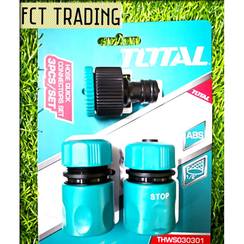 TOTAL 3PCS HOSE QUICK CONNECTOR SET | Shopee Malaysia