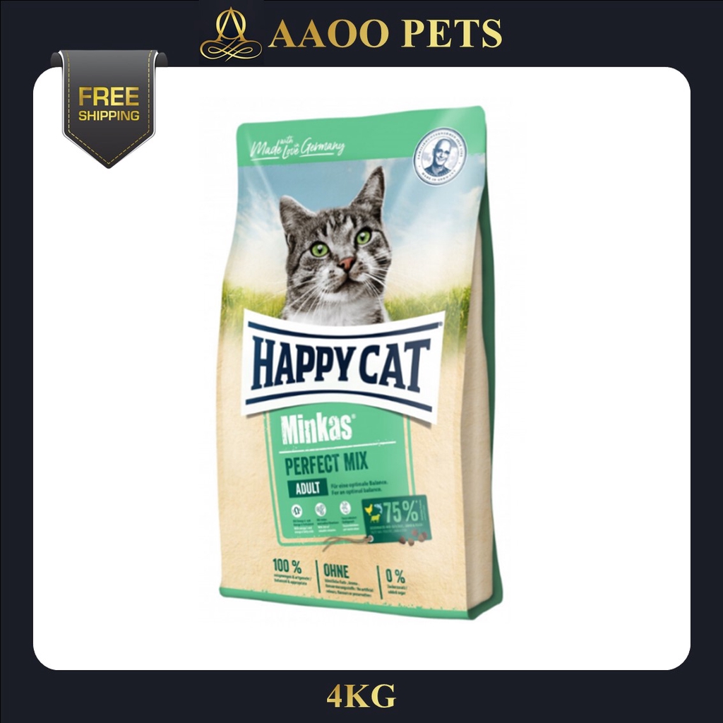 Happy Cat Minkas Perfect Mix For an optimum balance 4KG - Cat Food ...