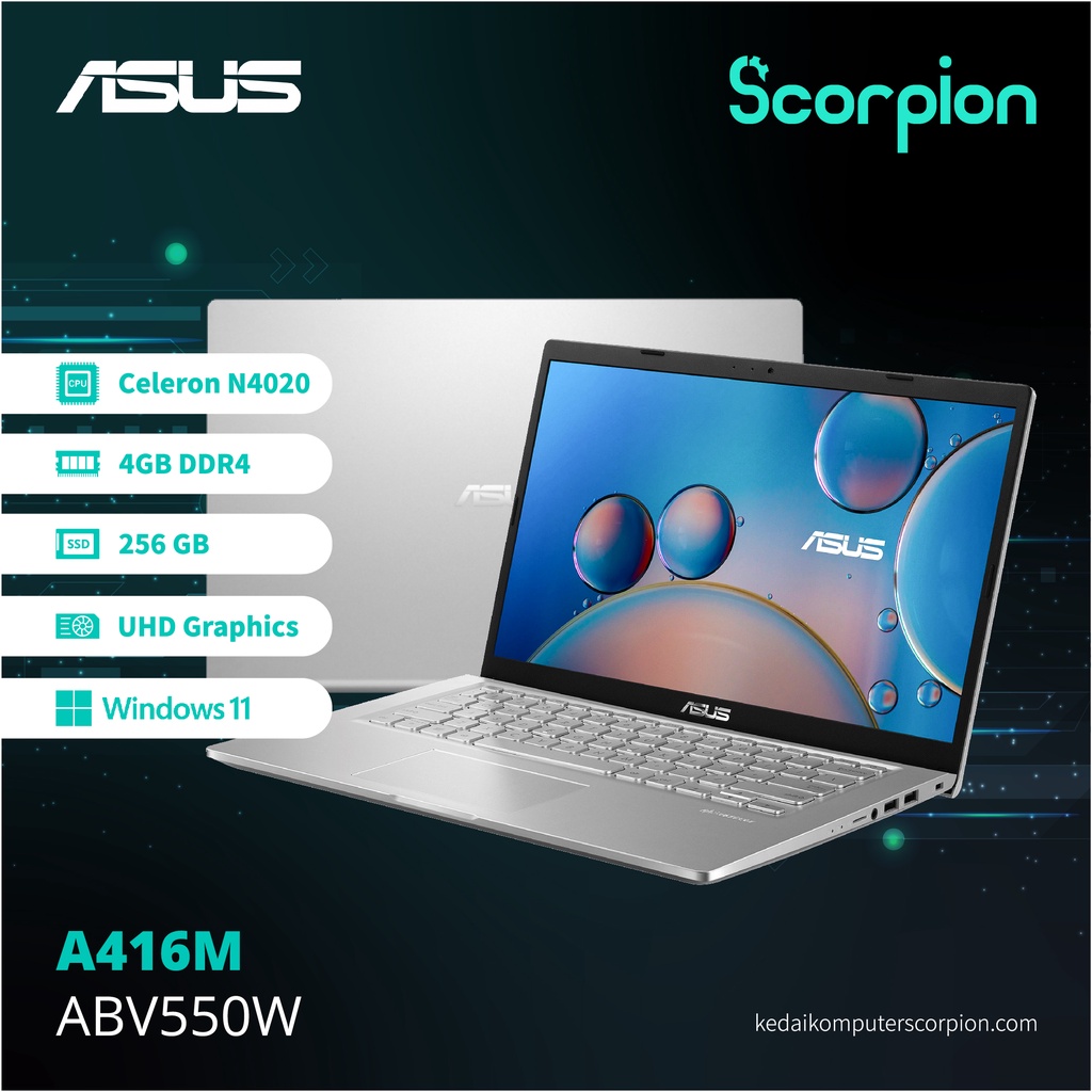 Asus A416M-ABV550W Laptop | Shopee Malaysia