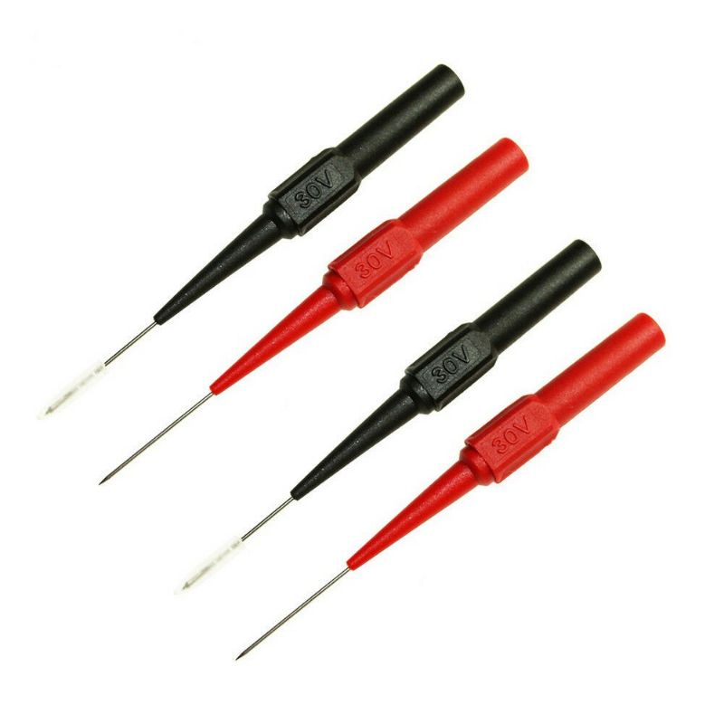 4pcs Multimeter Test Lead Extention Back Piercing Needle Tip Test ...