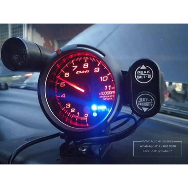Defi Style Meter RPM 80mm / Defi Gauge Tachometer ( 7 Color / 1 Color ...
