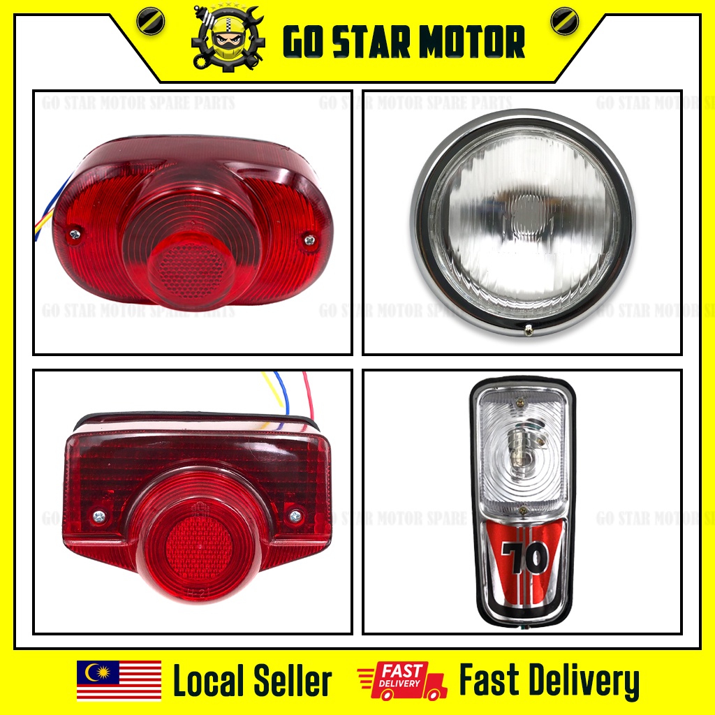C70 / C70Z C70 Z C70-Z HEAD / TAIL LAMP ASSY LAMPU DEPAN BELAKANG TAIL ...