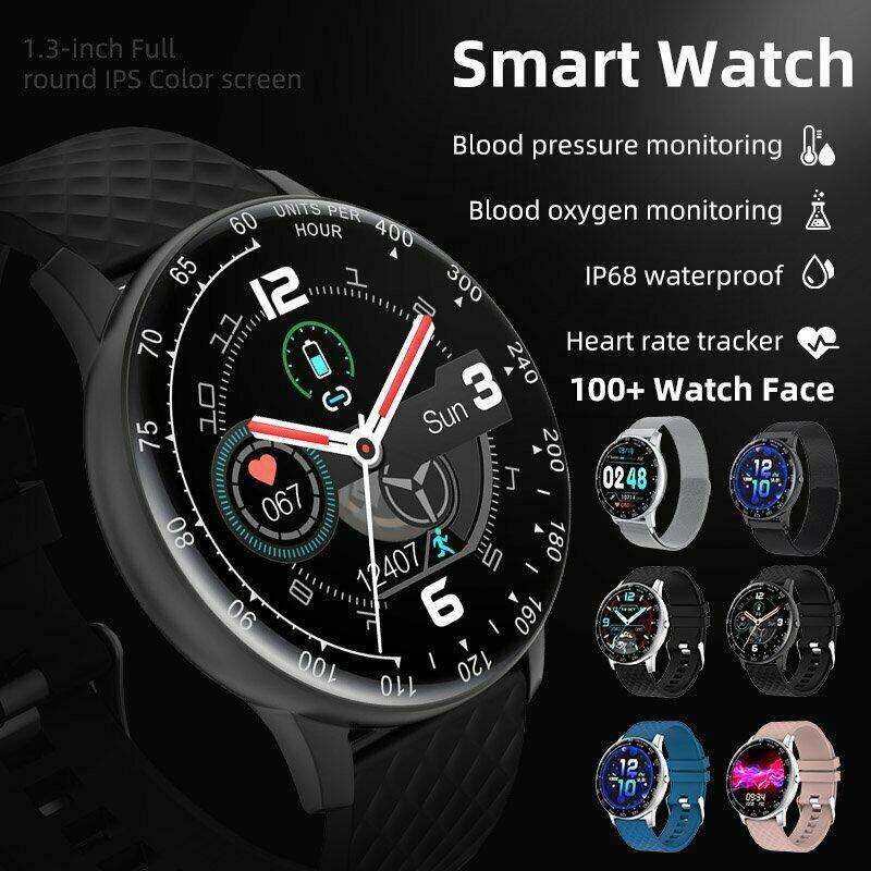 Smart Watch IP68 PPG ECG Blood Oxygen Pressure Heart Rate For Android ...