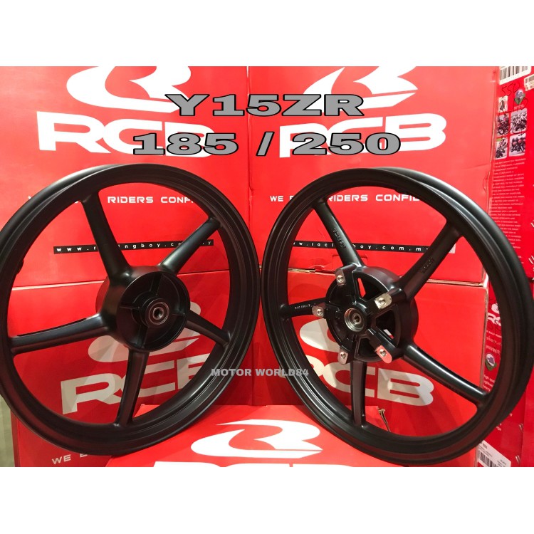 Y15ZR YSUKU Y15 Y16ZR Y16 SP522 522 RACING BOY RCB SPORT RIM {185 / 250 x 17} MATT BLACK ...
