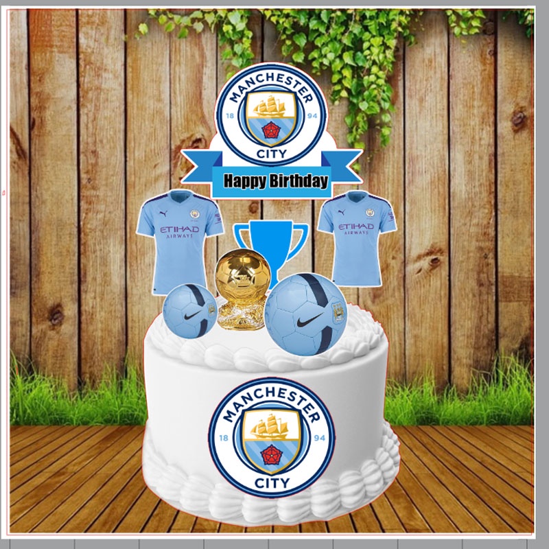 Manchester City Cake Topper 001 | Shopee Malaysia