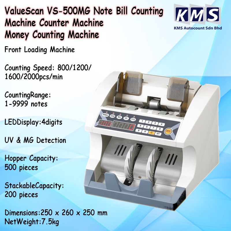 ValueScan VS-500MG Note Bill Counting Machine Counter Machine Money ...