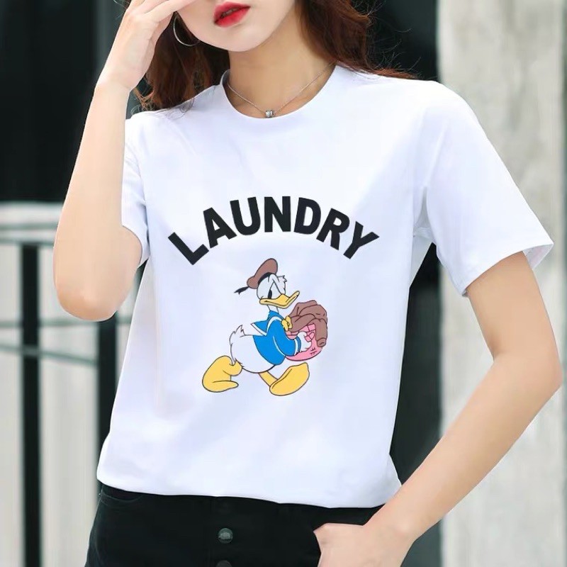 Donald Duck Ladies Tshirts Cartoon Women Shirt | Shopee Malaysia