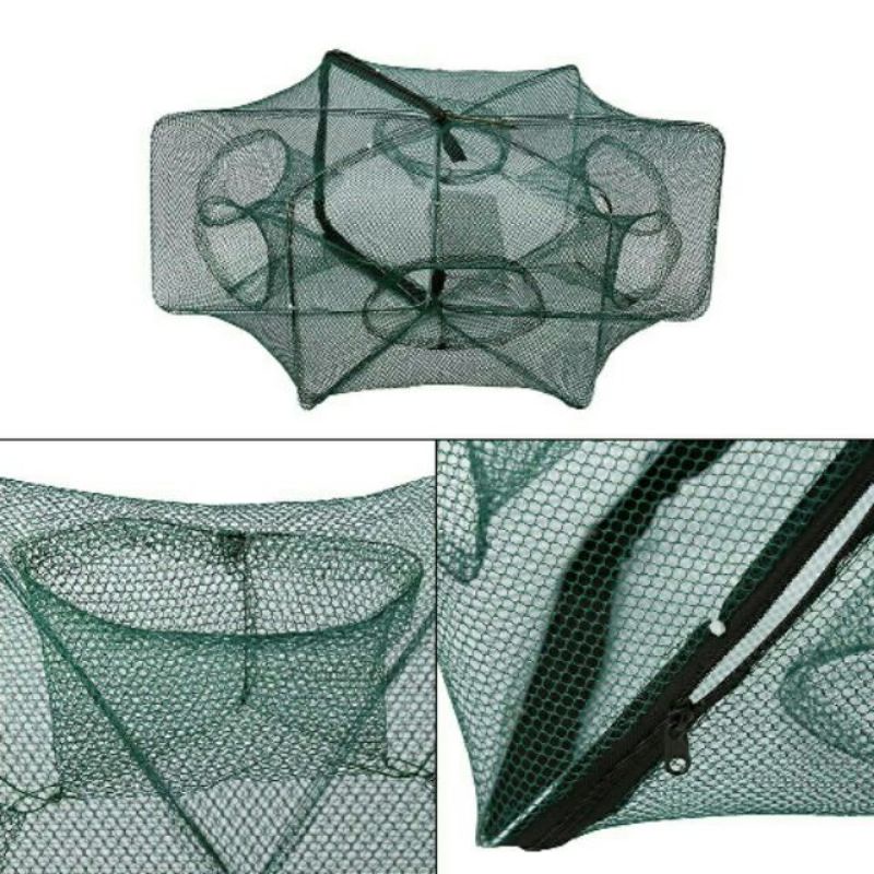 Folding Fishing Net Shrimp Cage Nylon Crab Fish Trap Net | Shopee Malaysia