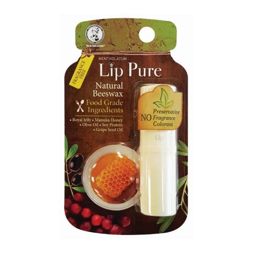 Mentholatum Lip Pure Fragrance Free (4g) | Shopee Malaysia