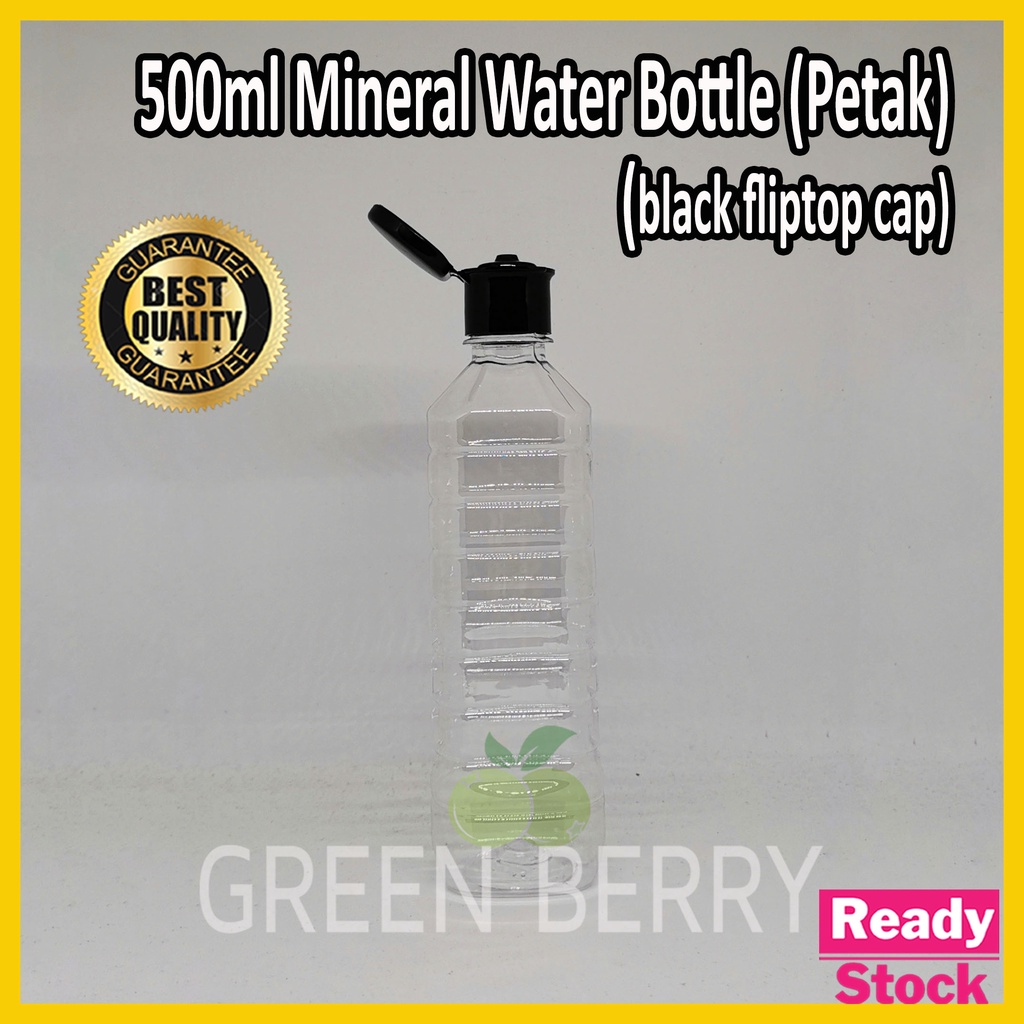 [12pcs] 500ml Empty PET Square Plastic Mineral Water Bottle (Botol ...