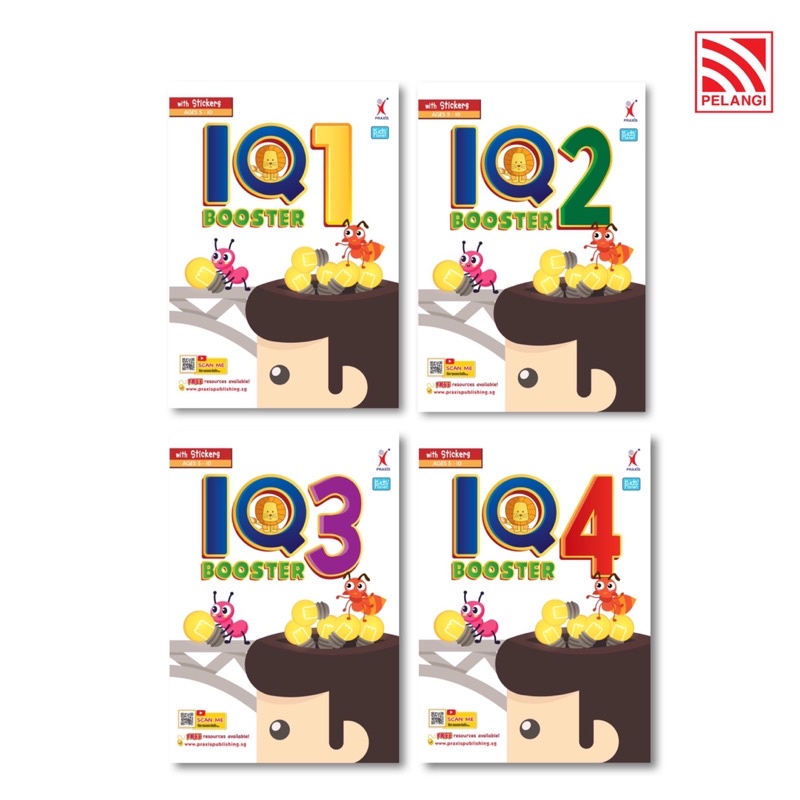 [MBO]IQ BOOSTER BOOK 1 -4 With Stickers (2022 ) | Shopee Malaysia