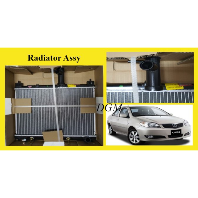 Toyota Vios 1.5 Auto NCP42 2003-2007y Radiator Assy (NEW) | Shopee Malaysia