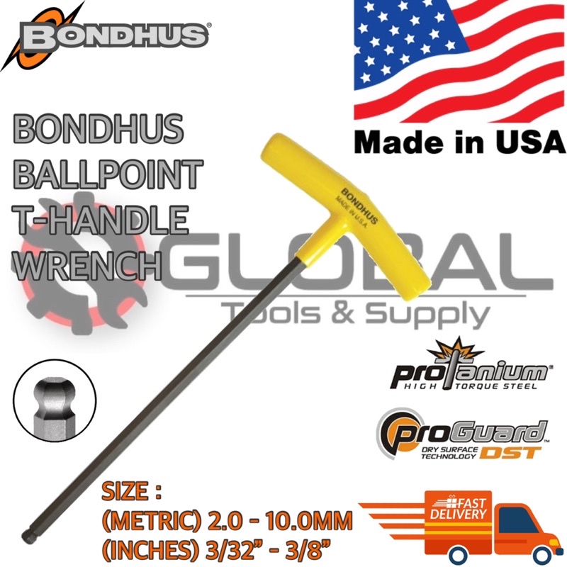 🇲🇾 READY STOCK 🇲🇾 BONDHUS BALLPOINT T-HANDLE WRENCH / BALLPOINT ALLEN T ...
