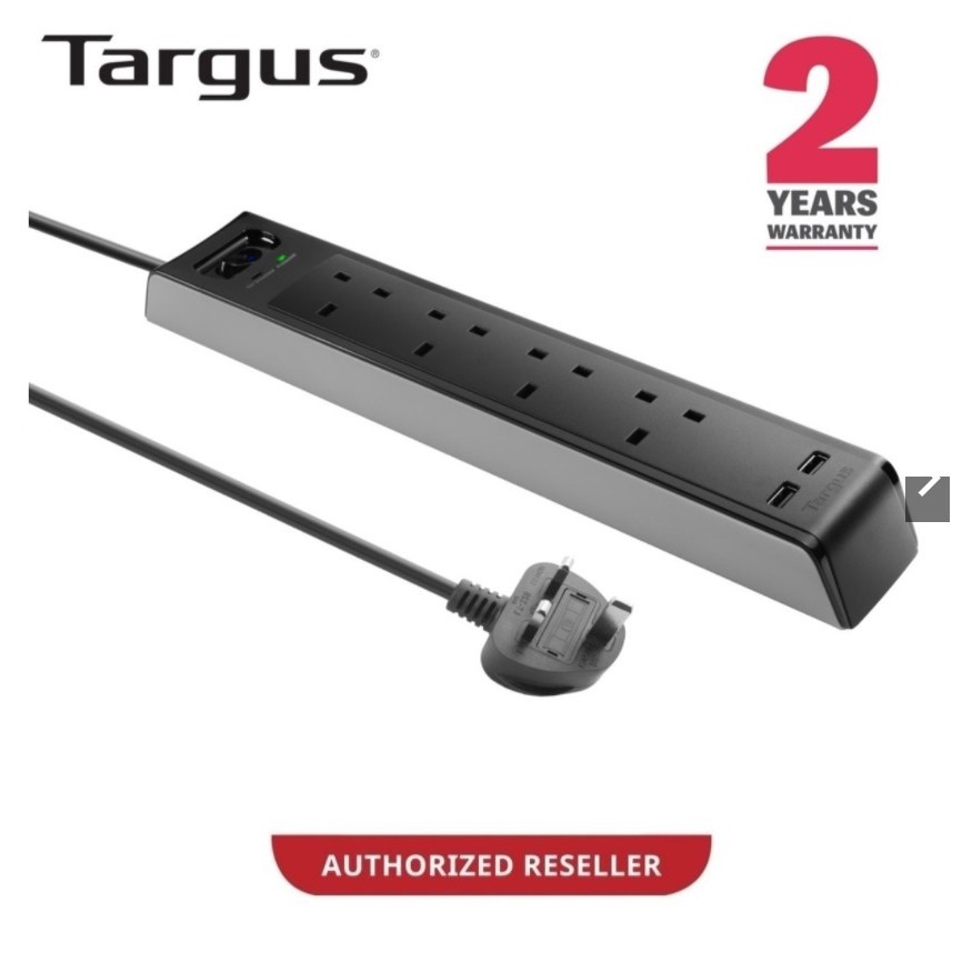 Targus Smart Surge 6 Outlet 4 USB Port/4 Outlet 2 USB Port Socket ...